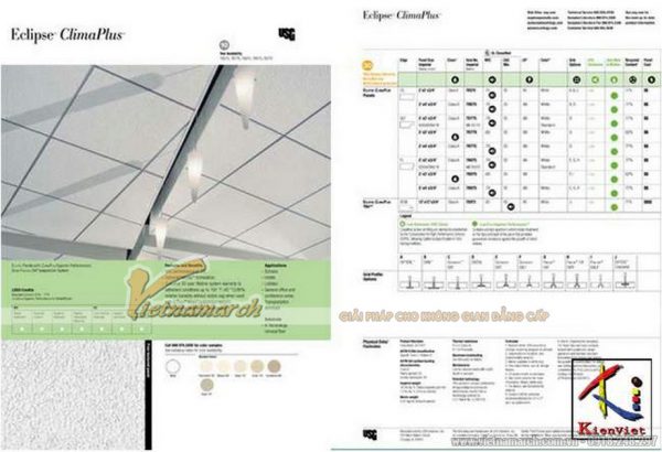 Tấm trần sợi khoáng USG - Eclipse ClimaPus