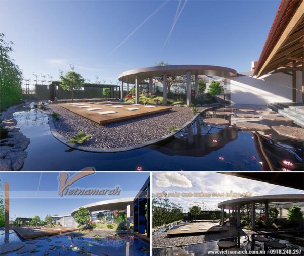 Thiết kế thiền quán hơn 3000m2 trong coworking space tại Nghi Xuân