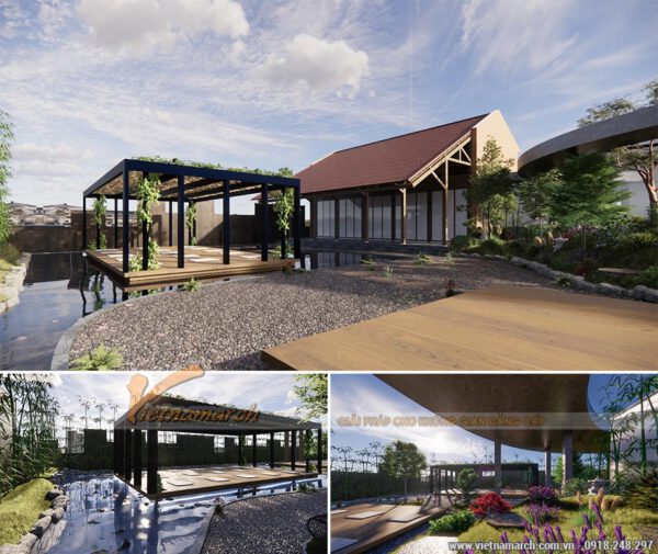 Thiết kế thiền quán hơn 3000m2 trong coworking space tại Nghi Xuân