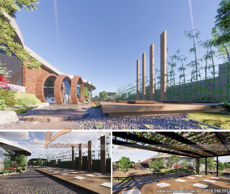 Thiết kế thiền quán hơn 3000m2 trong coworking space tại Nghi Xuân